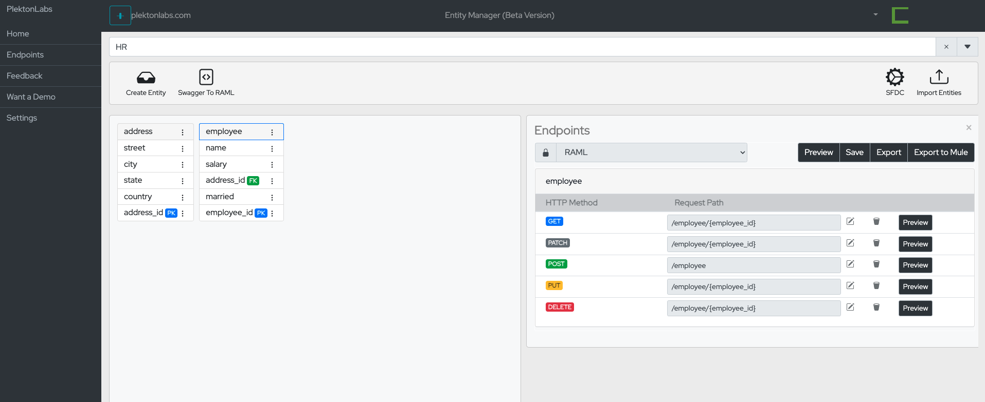 Master data models with the PlektonLabs Entity Manager